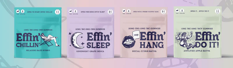 100mg Effin Gummies - 4 For $40 - GreenRock Cannabis Dispensary Deals